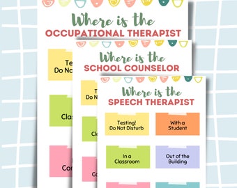 School Occupational Therapist Decor - Etsy