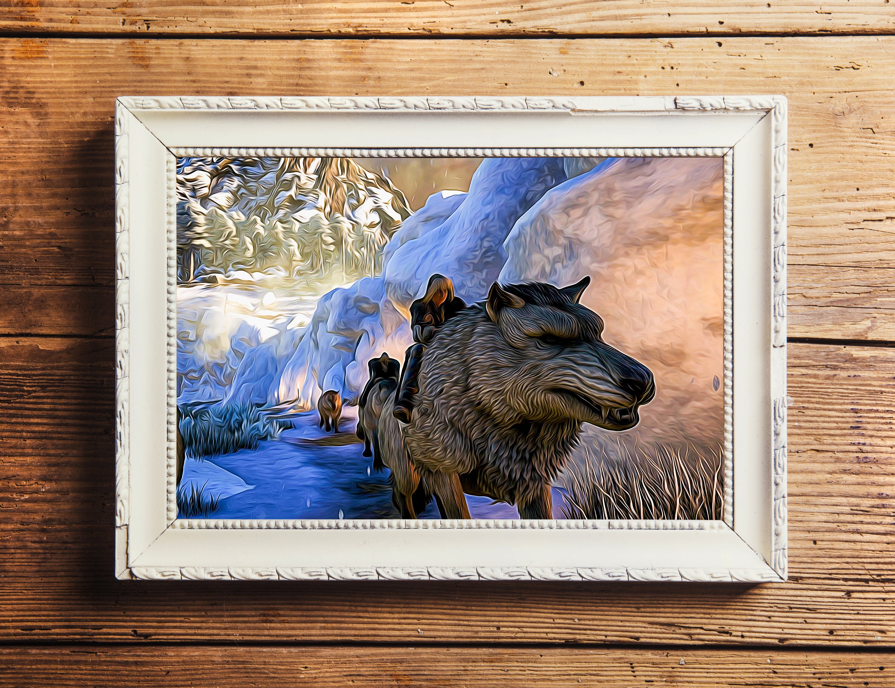 Dire Wolf Poster, Ark Survival Evolved, Digital Download, Instant ...
