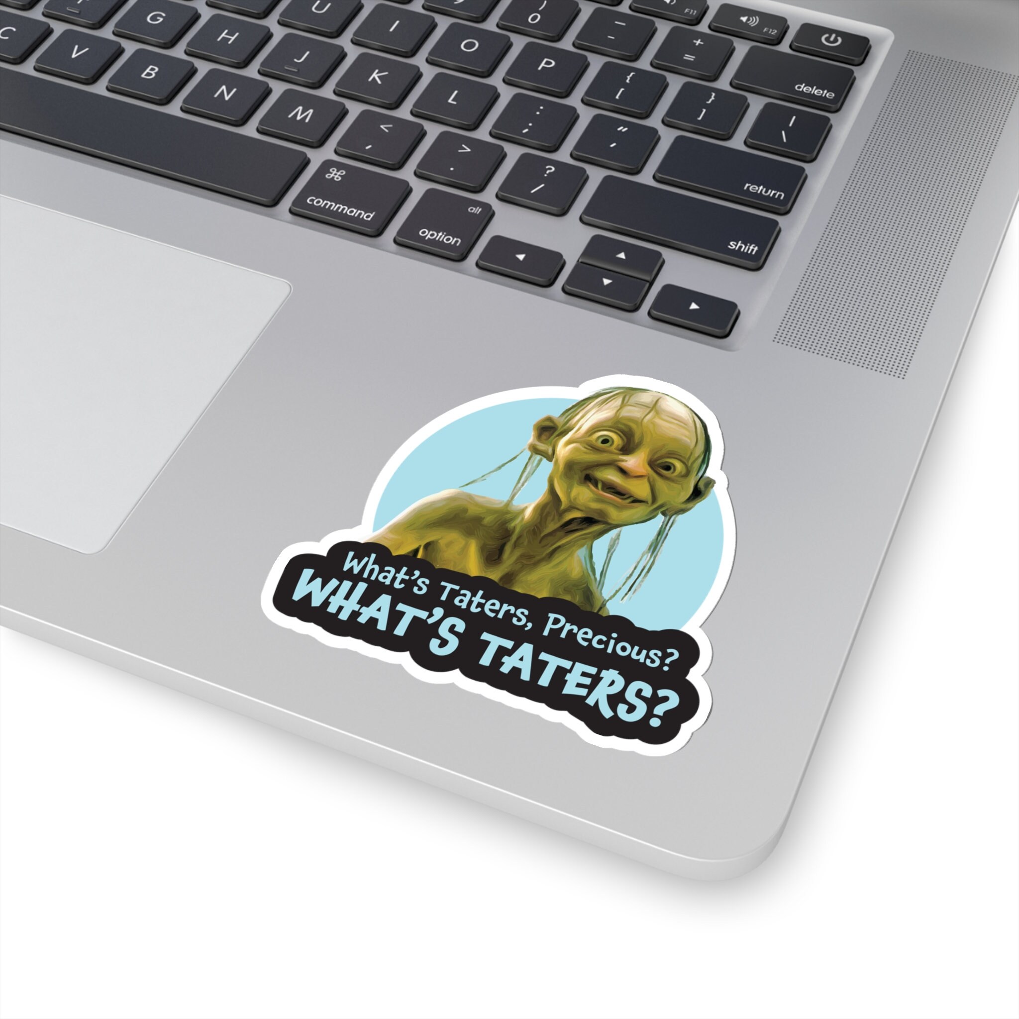 Funny Gollum Sticker LOTR Sticker Smeagol Taters Sticker - Etsy