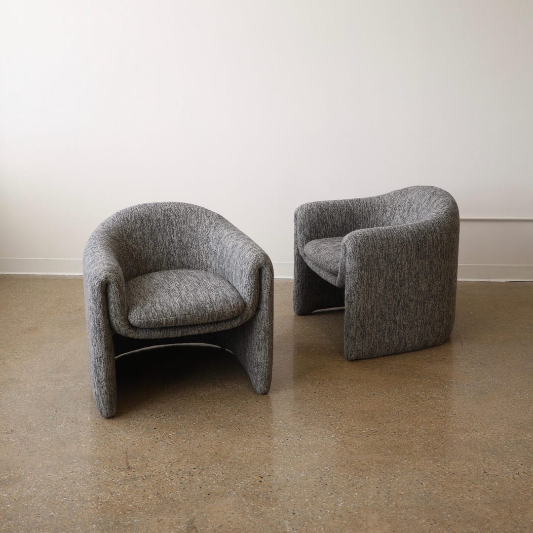 Vladimir Kagan freeform Chairs, a Pair - Etsy