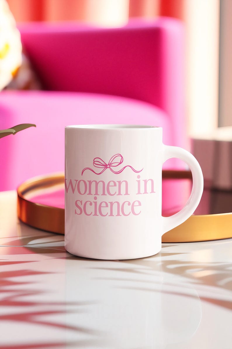 Women in Science Pink Coquette Bow SVG PNG File Digital Download - Etsy
