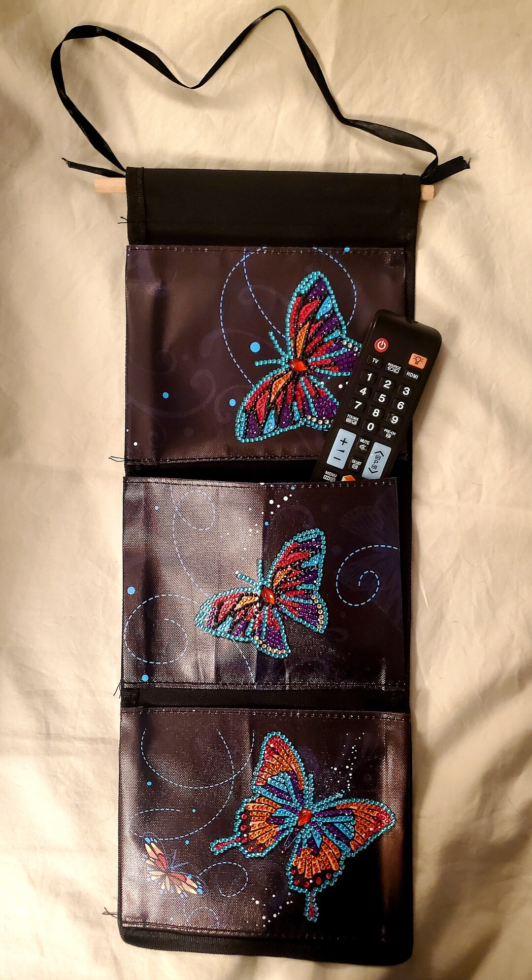 Butterfly Storage/organizer Bag in Black - Etsy