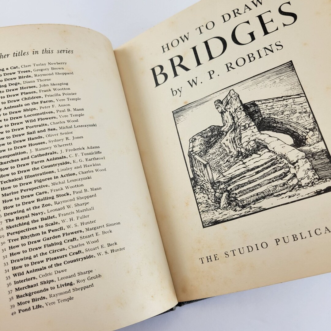 How to Draw Bridges W. P. Robins 1957 Vintage Book - Etsy