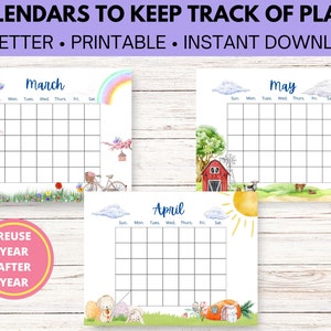 Editable Spring Bucket List With FREE Seasonal Calendars | Printable ...