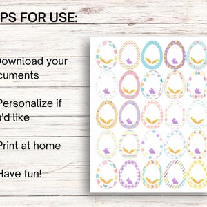 Editable Easter Egg Tokens | Printable Easter Coupons | Easter Egg ...