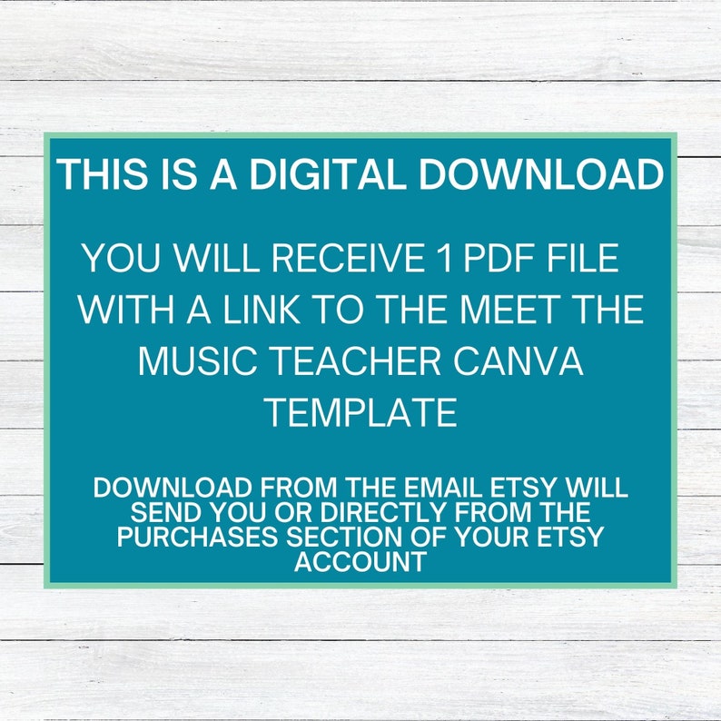 Meet the Music Teacher Template Editable | Printable Music Teacher ...