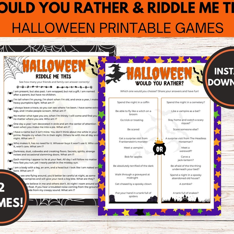 Riddle Me This Halloween - Etsy