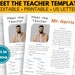 Meet the School Counselor EDITABLE Template | Customizable Meet Your ...