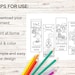 Back to School Printable Coloring Bookmarks With 8 Designs | First Day ...