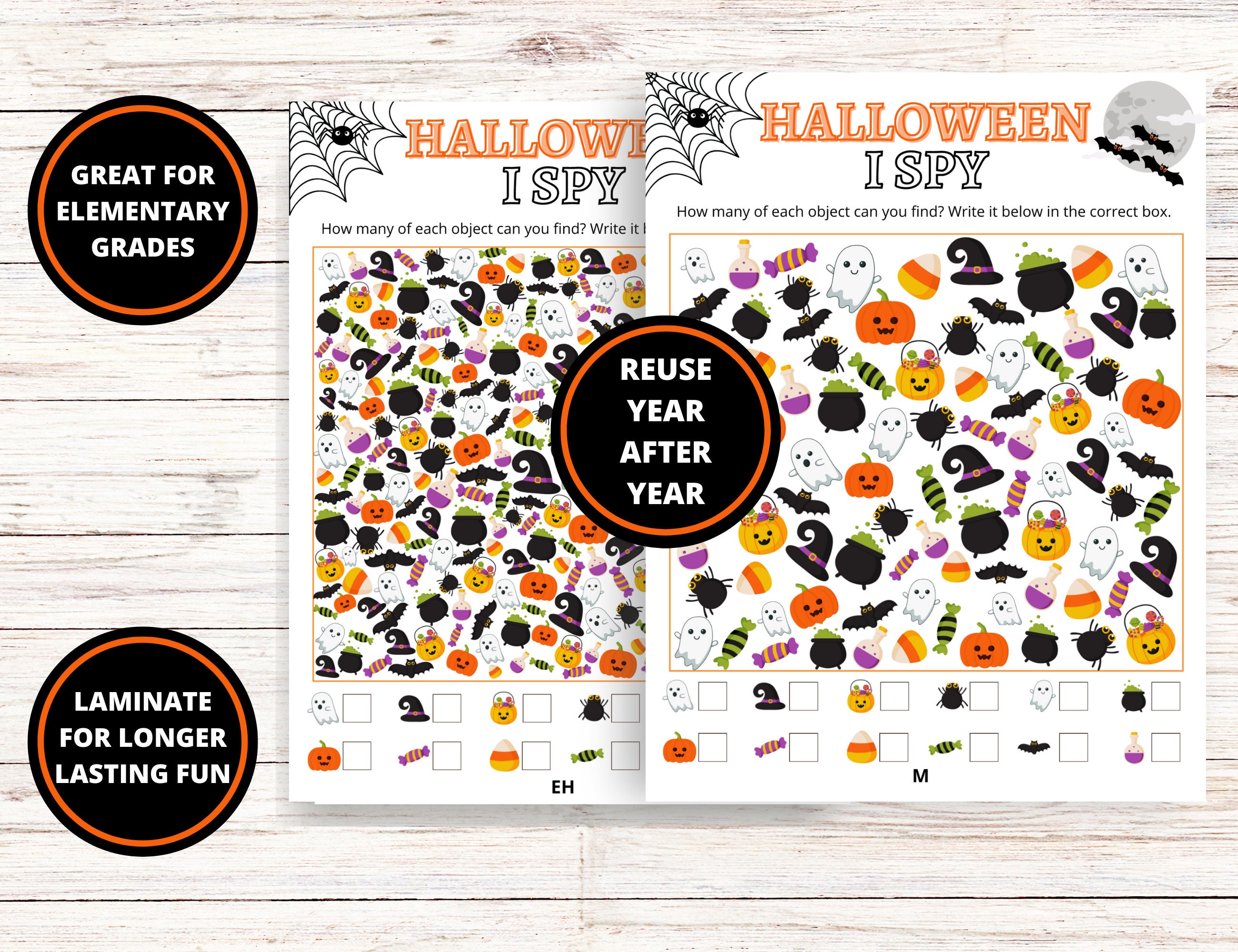 Halloween I Spy | Instant Download Printable Fall Game - Etsy