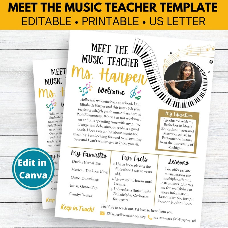 Music Teacher - Etsy