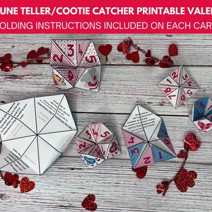 Cootie Catcher Printable Valentine's Day Cards for Kids | Fortune ...
