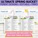 Editable Spring Bucket List With FREE Seasonal Calendars Printable ...