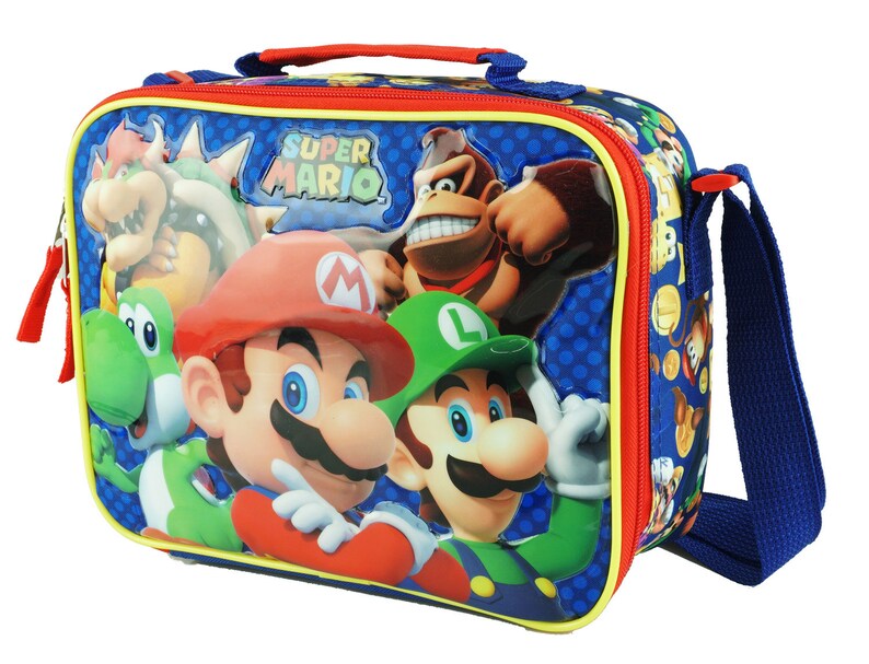 Personalized Nintendo Super Mario Lunch Bag Luigi Toad Bowser - Etsy
