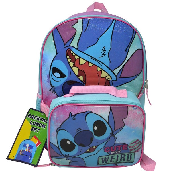 Stitch Backpack and Lunch Bag - Etsy