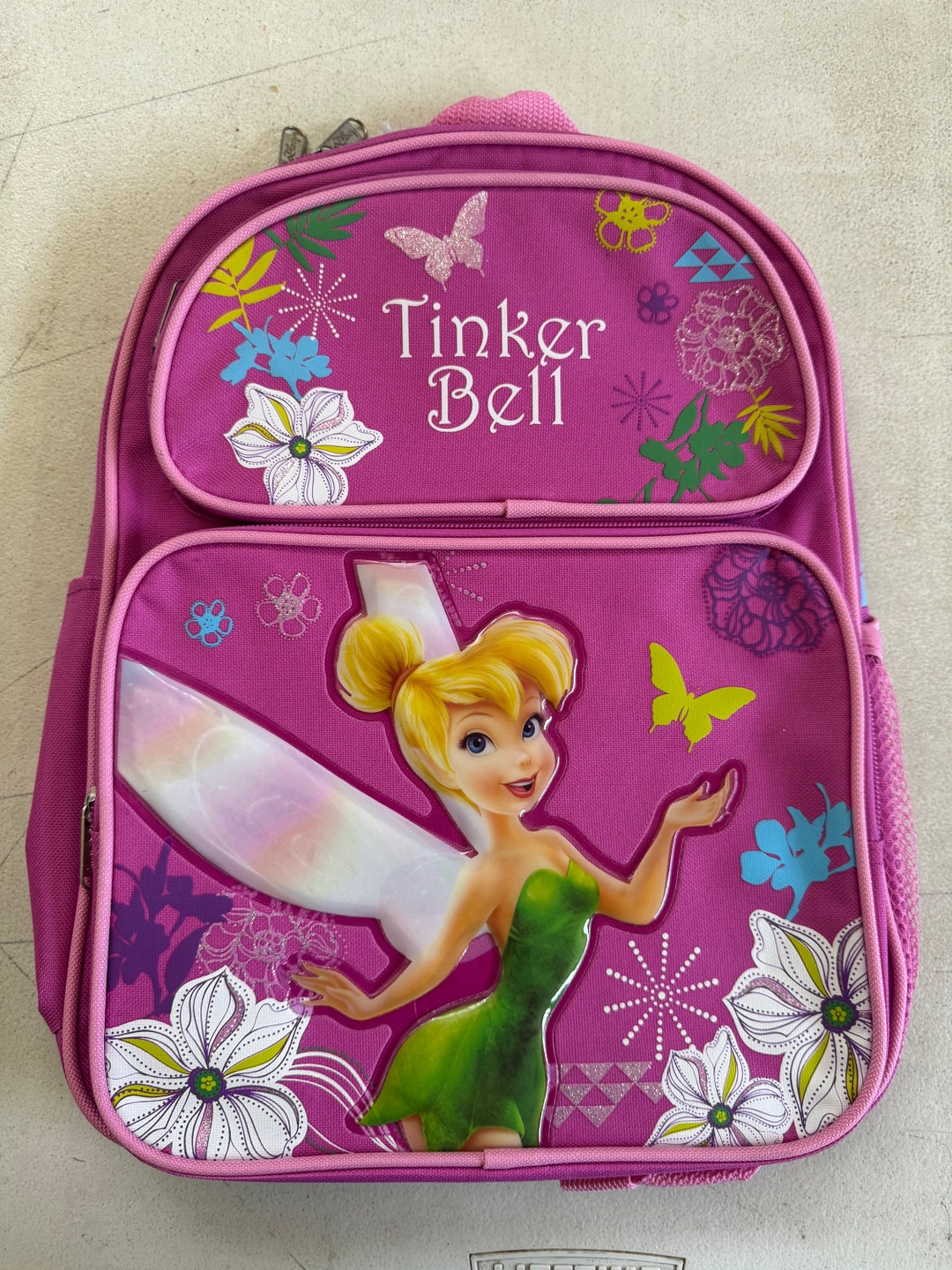 Personalized Disney Tinkerbell 15 Inches Large Backpack - Etsy
