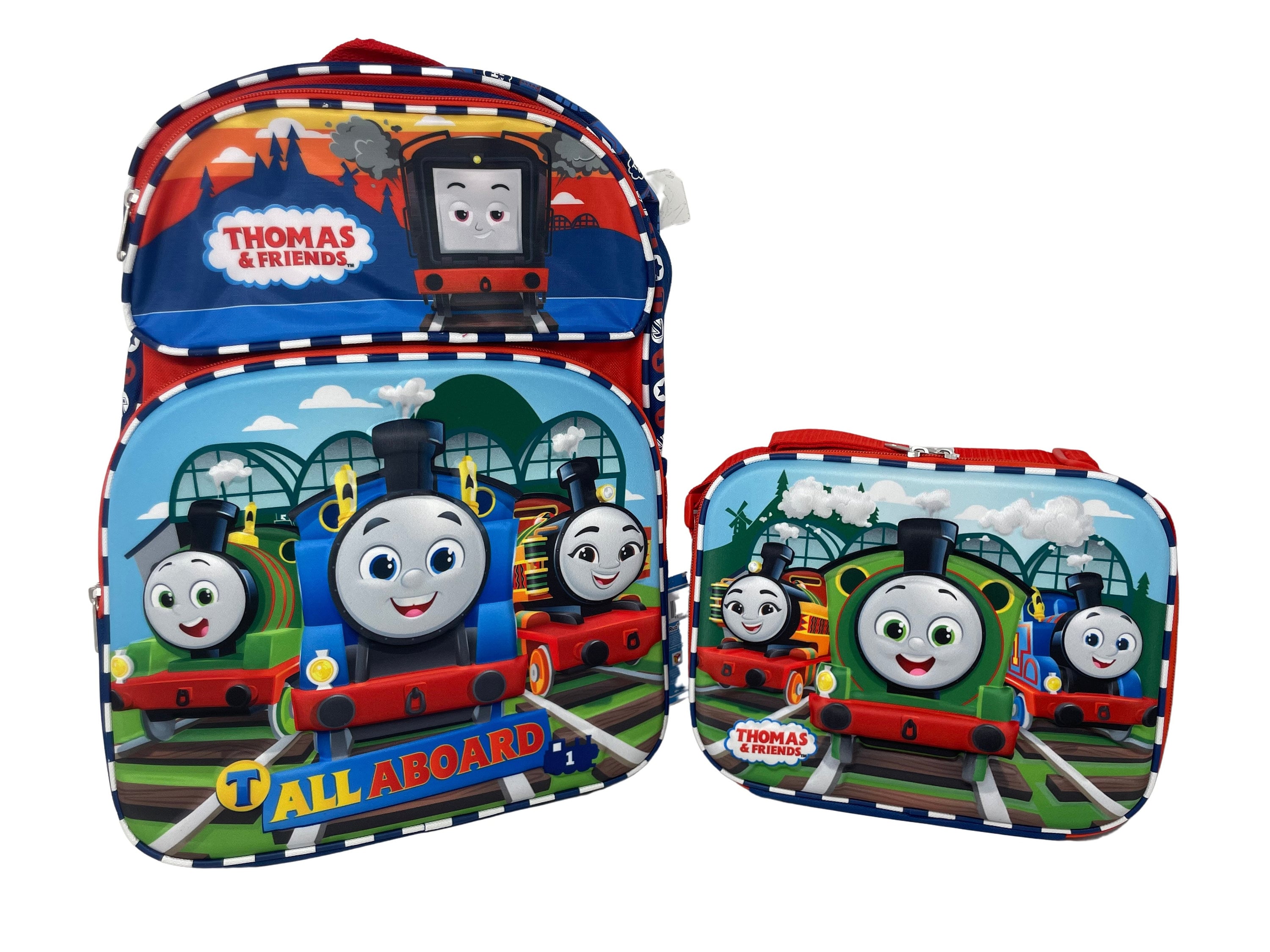 Team Thomas And Friends Blue Large Rolling (16 Inch) School Backpack ...