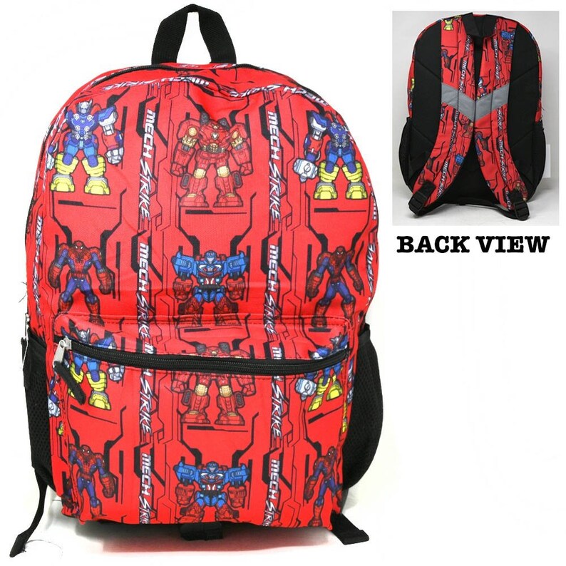 Personalized Spiderman Mech Strike 16 Backpack With All Over Print - Etsy