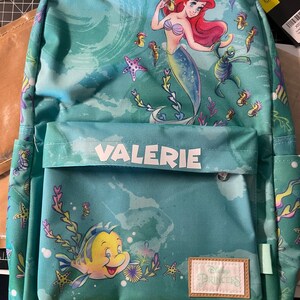 Personalized Disney the Little Mermaid Ariel Backpack With Laptop ...
