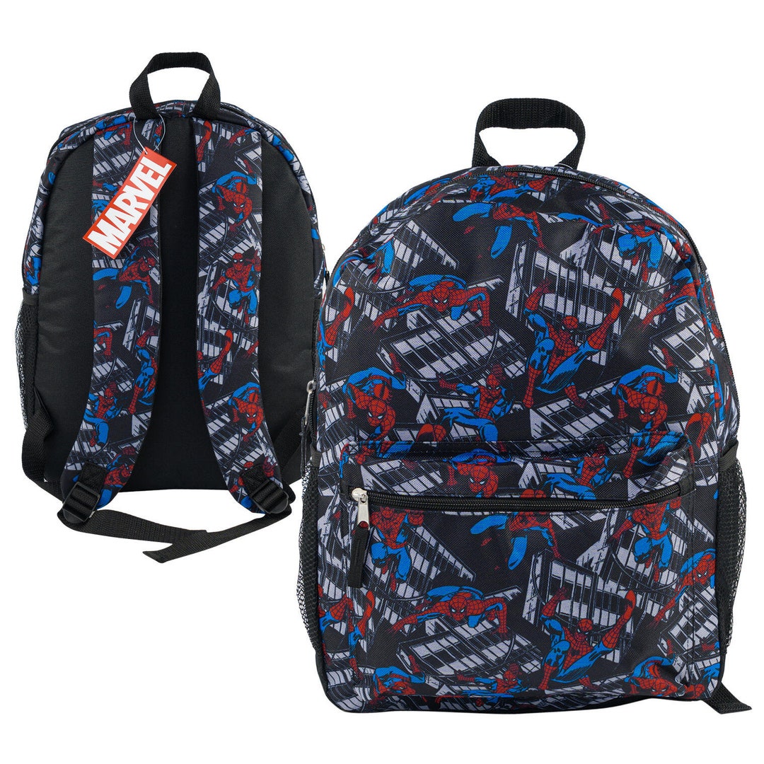Personalized Spider-man Large 16 Inch All Over Print Backpack ...