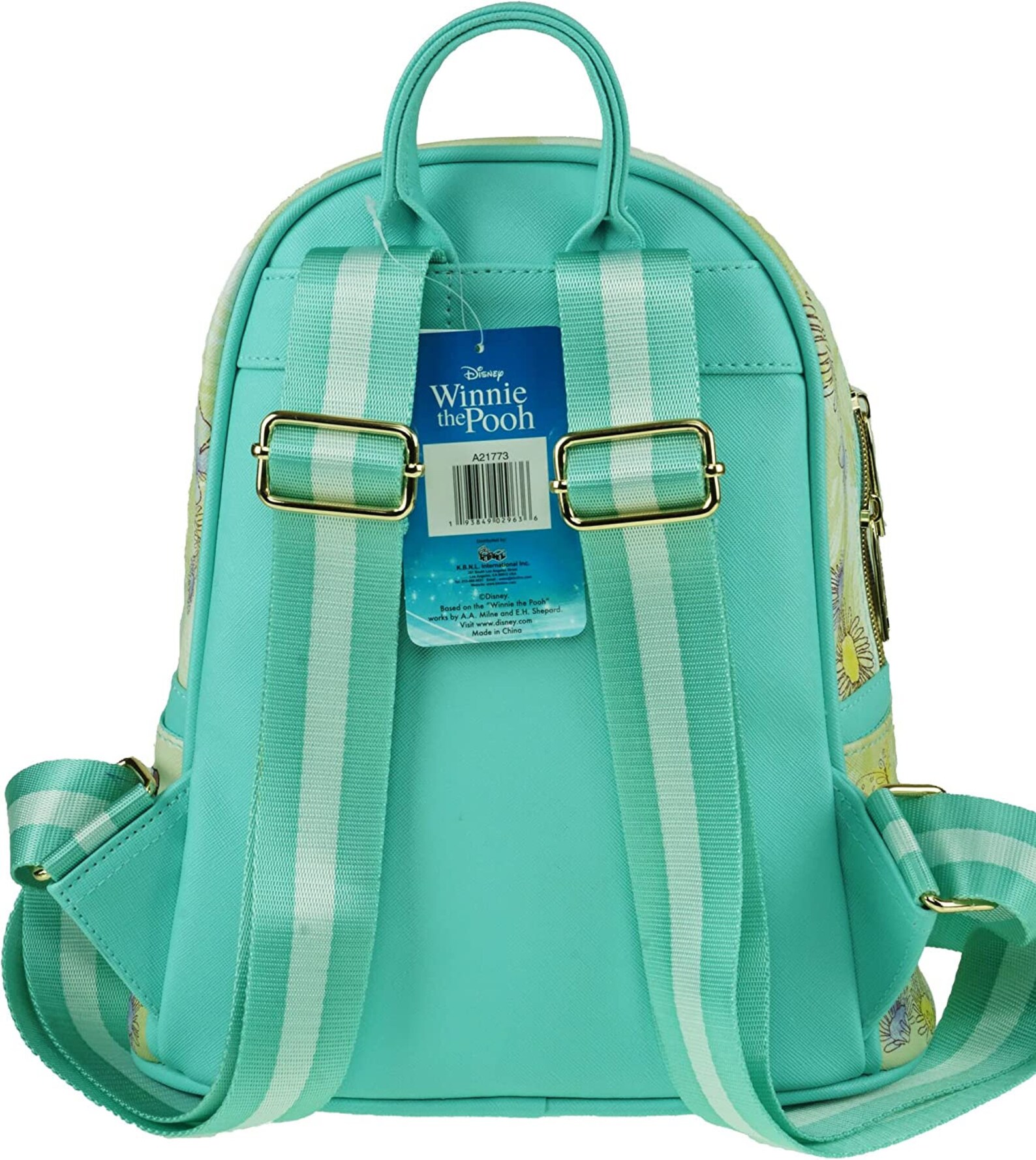 PERSONALIZATION Winnie the Pooh 11 Inches Faux Leather Mini Backpack ...