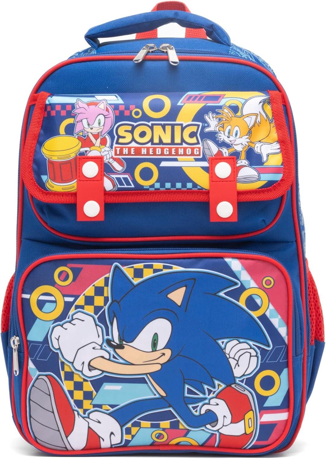 Personalized 16 Inches Ruz - Sonic Large School Backpack With Padded ...