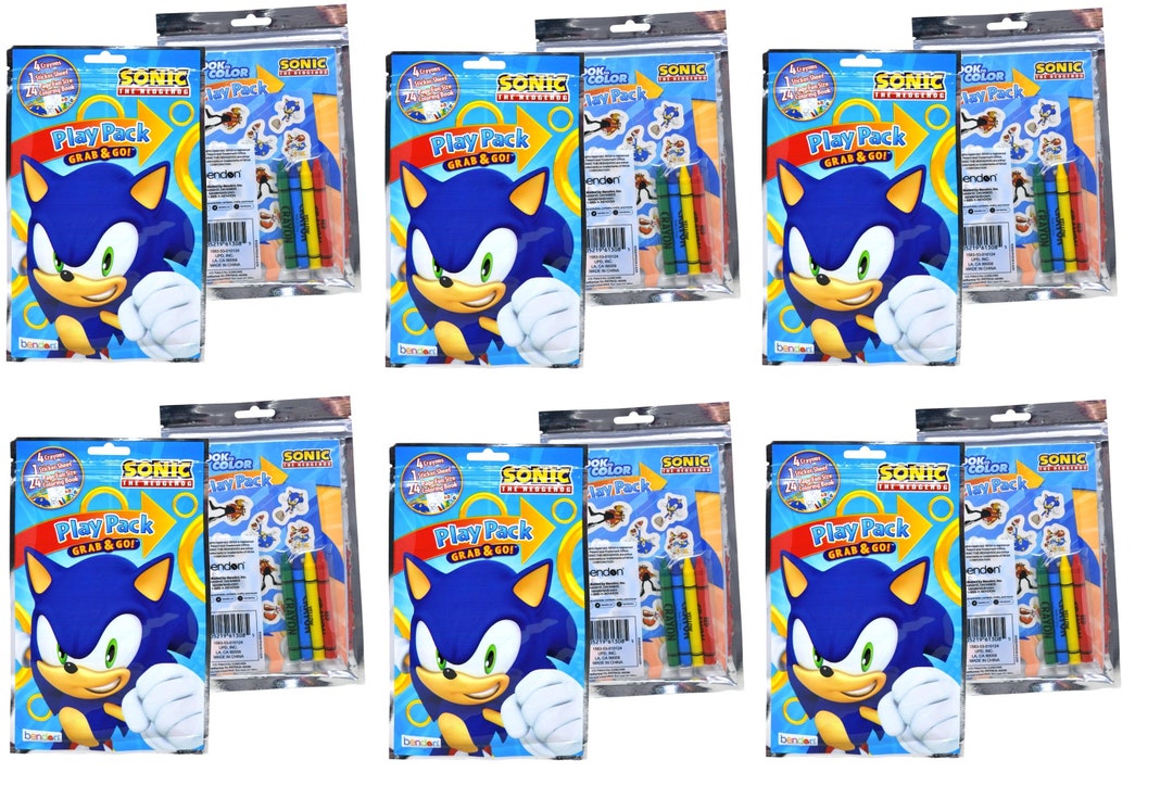 Personalized Party Favors 12 PACK Sonic the Hedgehog Party Favor Bundle ...