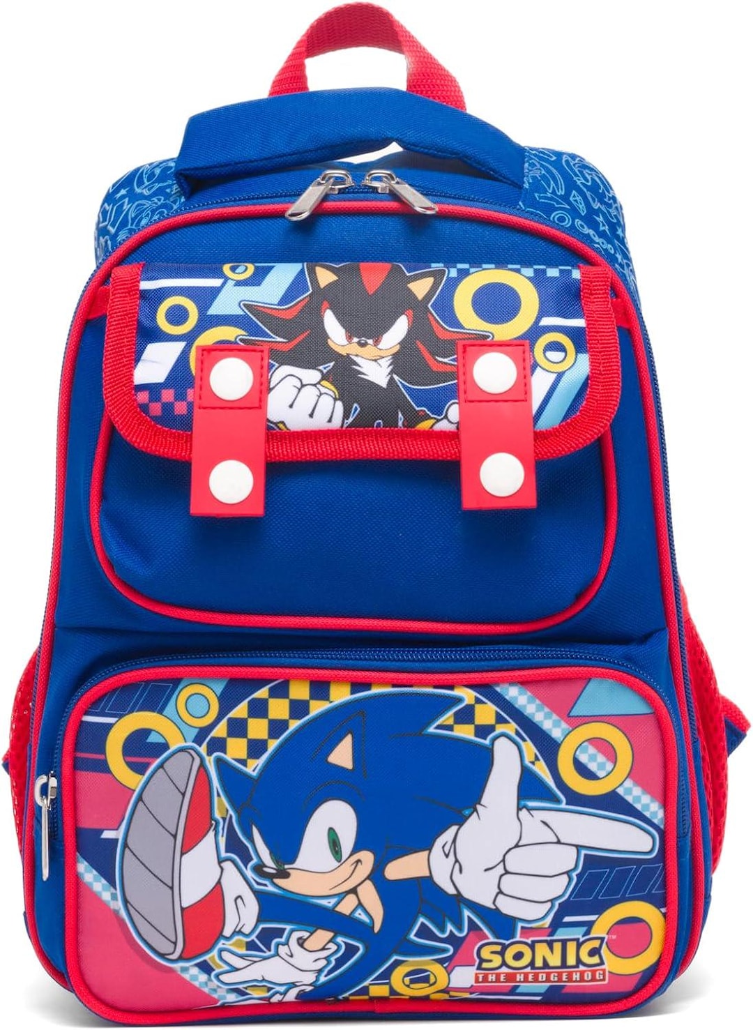 Personalized Ruz - Sonic 12 Inch Pre-school Backpack With Padded Back ...