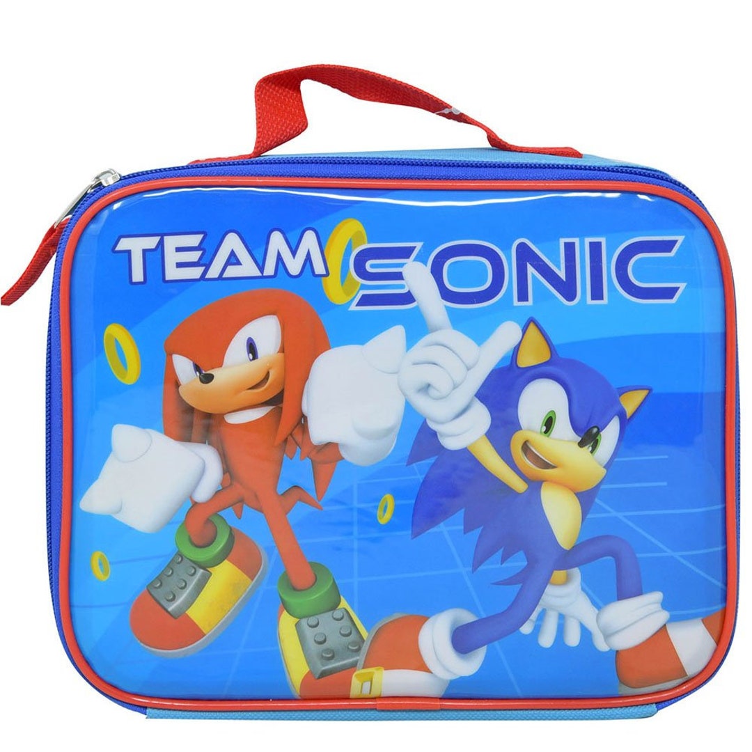 Personalized Sonic the Hedgehog TEAM SONIC Power Rectangle Lunch Bag ...