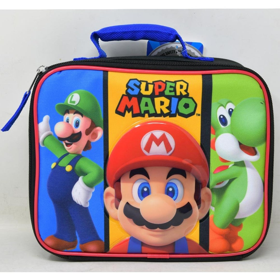 Personalized Nintendo Super Mario Lunch Bag Luigi Yoshi Insulated ...
