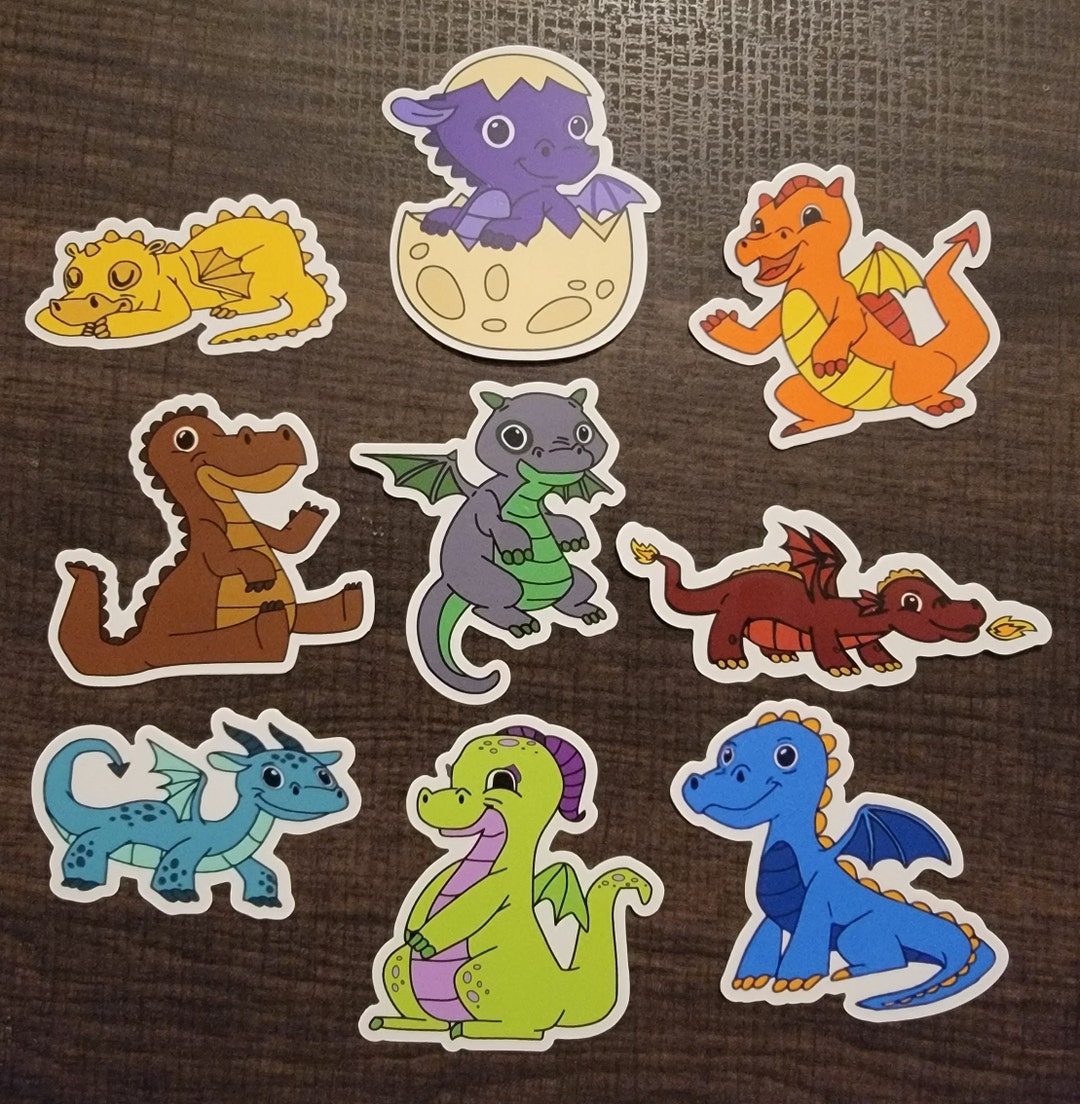 Dragon Stickers - Etsy