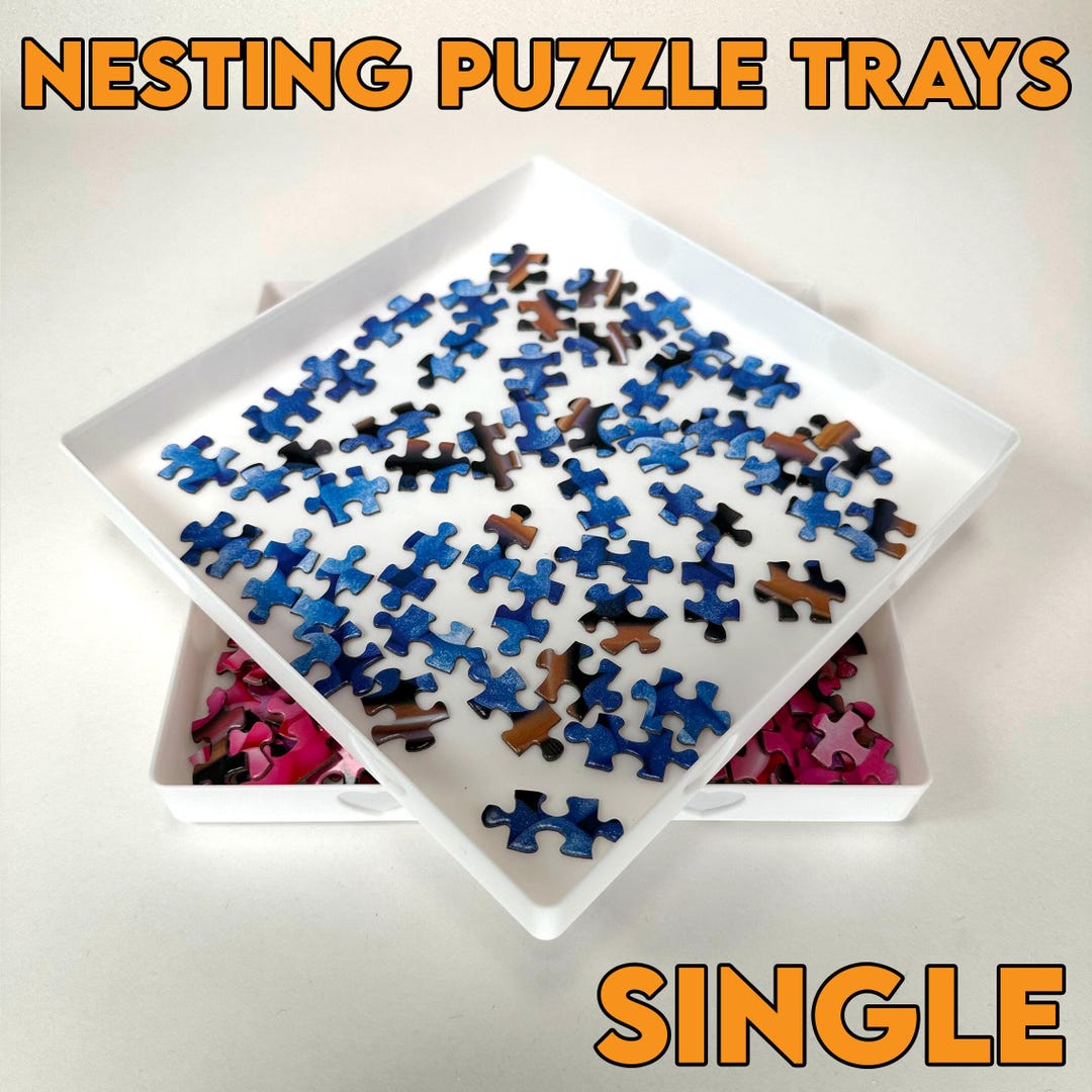 Stackable Puzzle Trays, Single Tray, With 45 Degree Angle Nesting ...