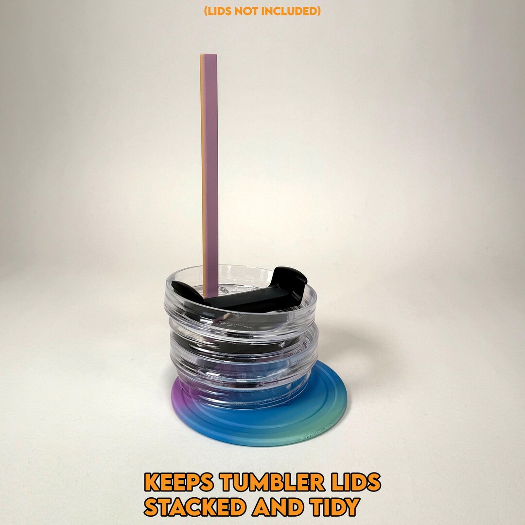Multi Color Drinking Lid Stacking Organizer for Stanley RTIC YETI Cups ...
