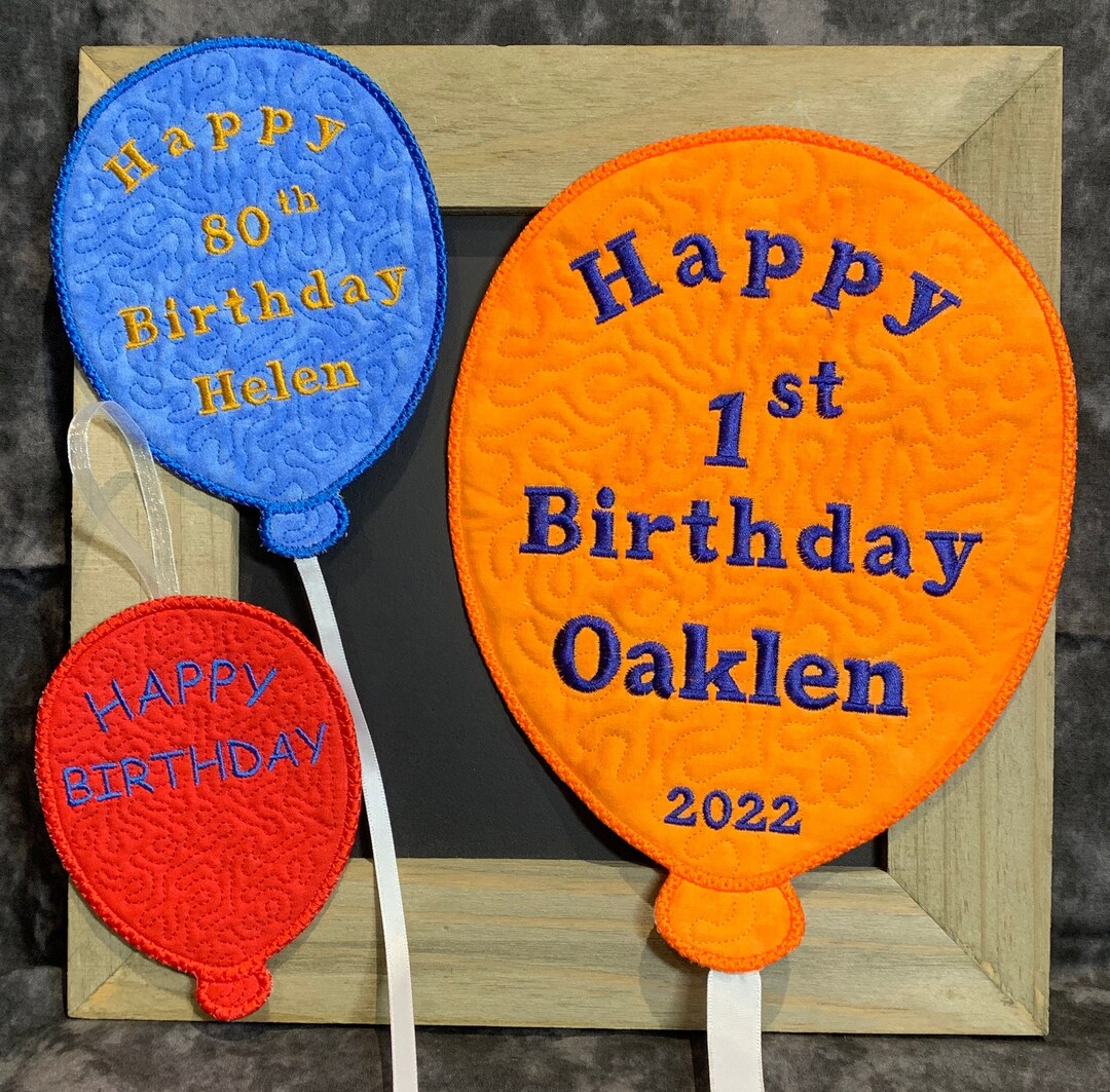 Personalized Balloon / Gift Card Holder. Doubles as a Wall Hanging ...