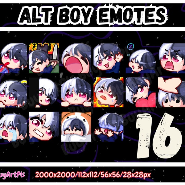 CUTE BUNNY EMOTES for Twitch, Subscriber, Discord, Kawaii Emotes ...
