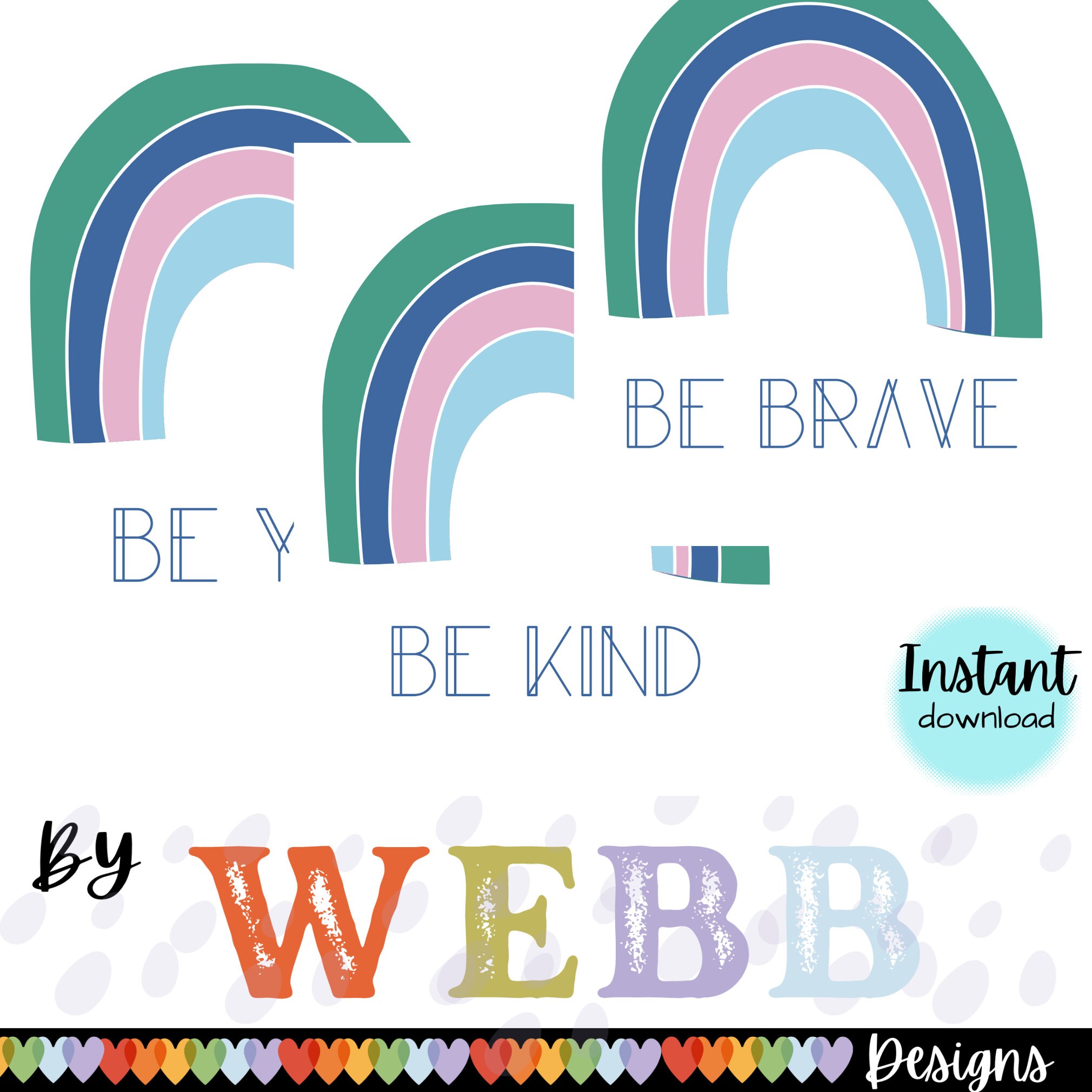 Calming Rainbow Classroom Posters - Etsy