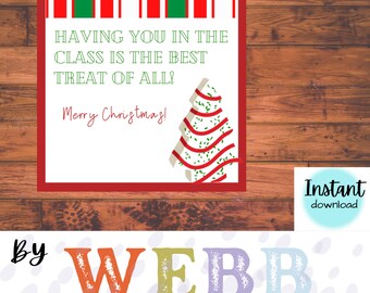 Christmas Cake Tags - Etsy