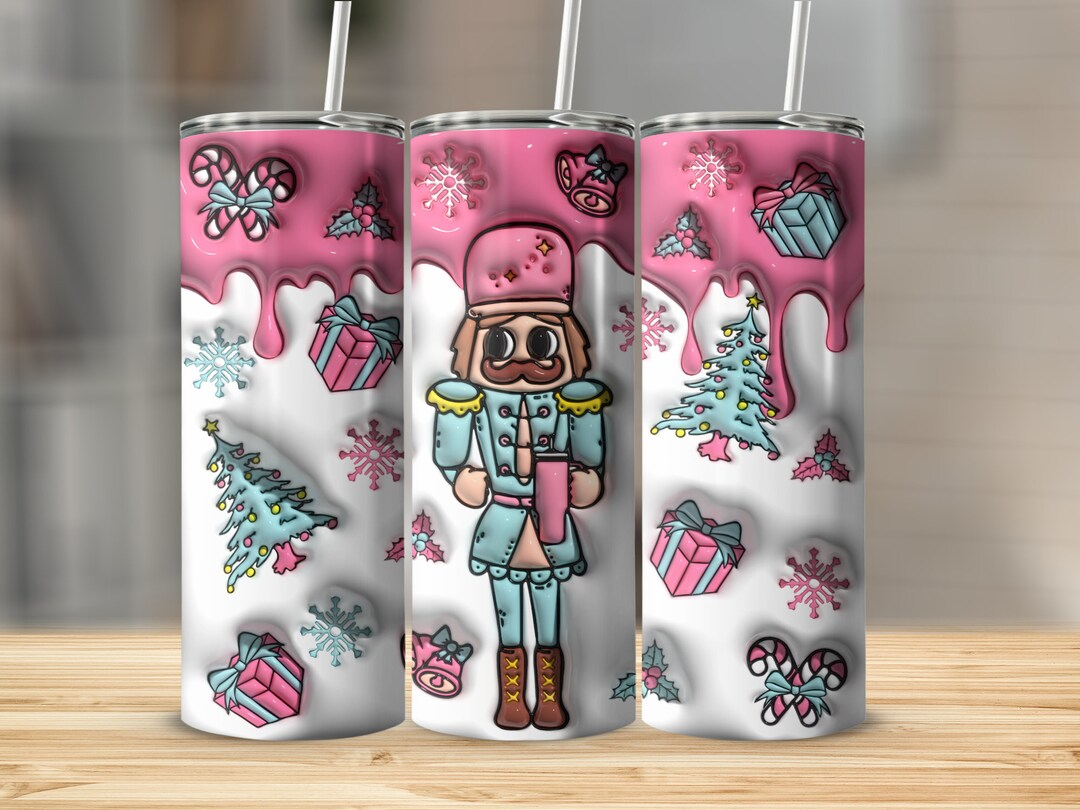 3D Christmas Inflated Tumbler, Christmas Inflatable, Tumbler Wrap ...