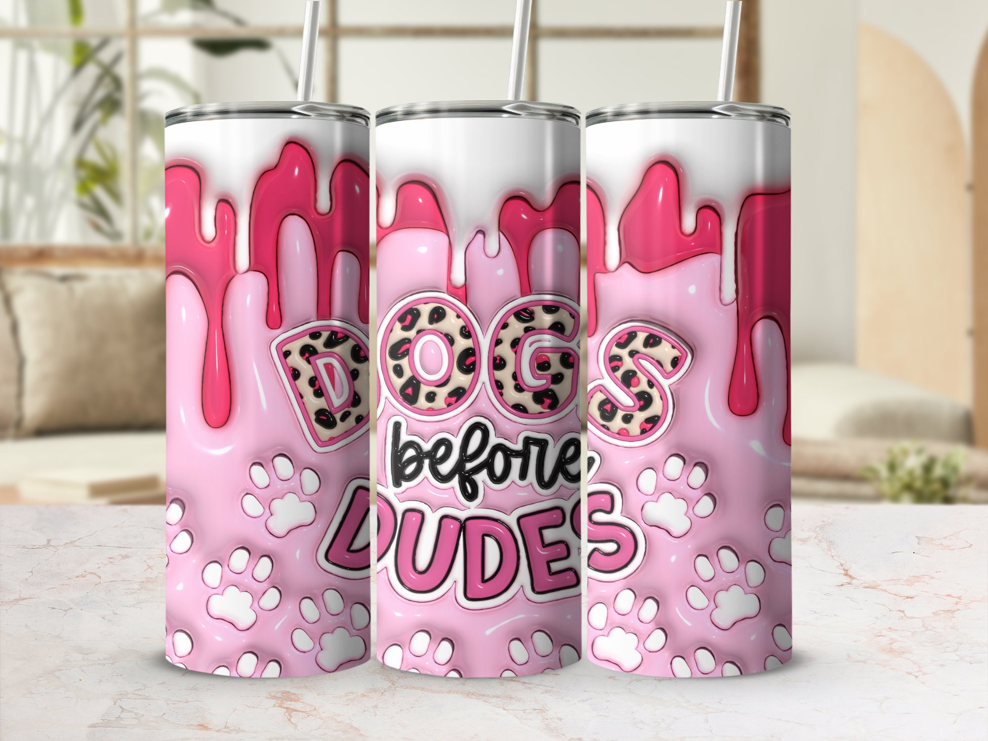 Tumbler Sublimation Designs, 20 Oz Straight Skinny Tumbler Wrap, Dogs ...