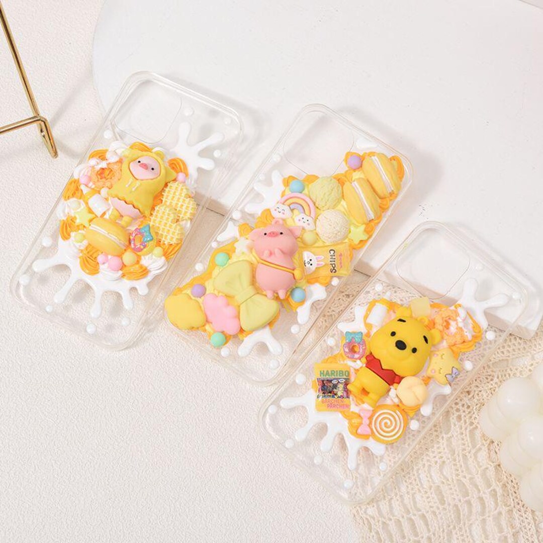 Cream Gel DIY Phone Case Kit, Custom Phone Case, Cute Phone Case, Clear ...