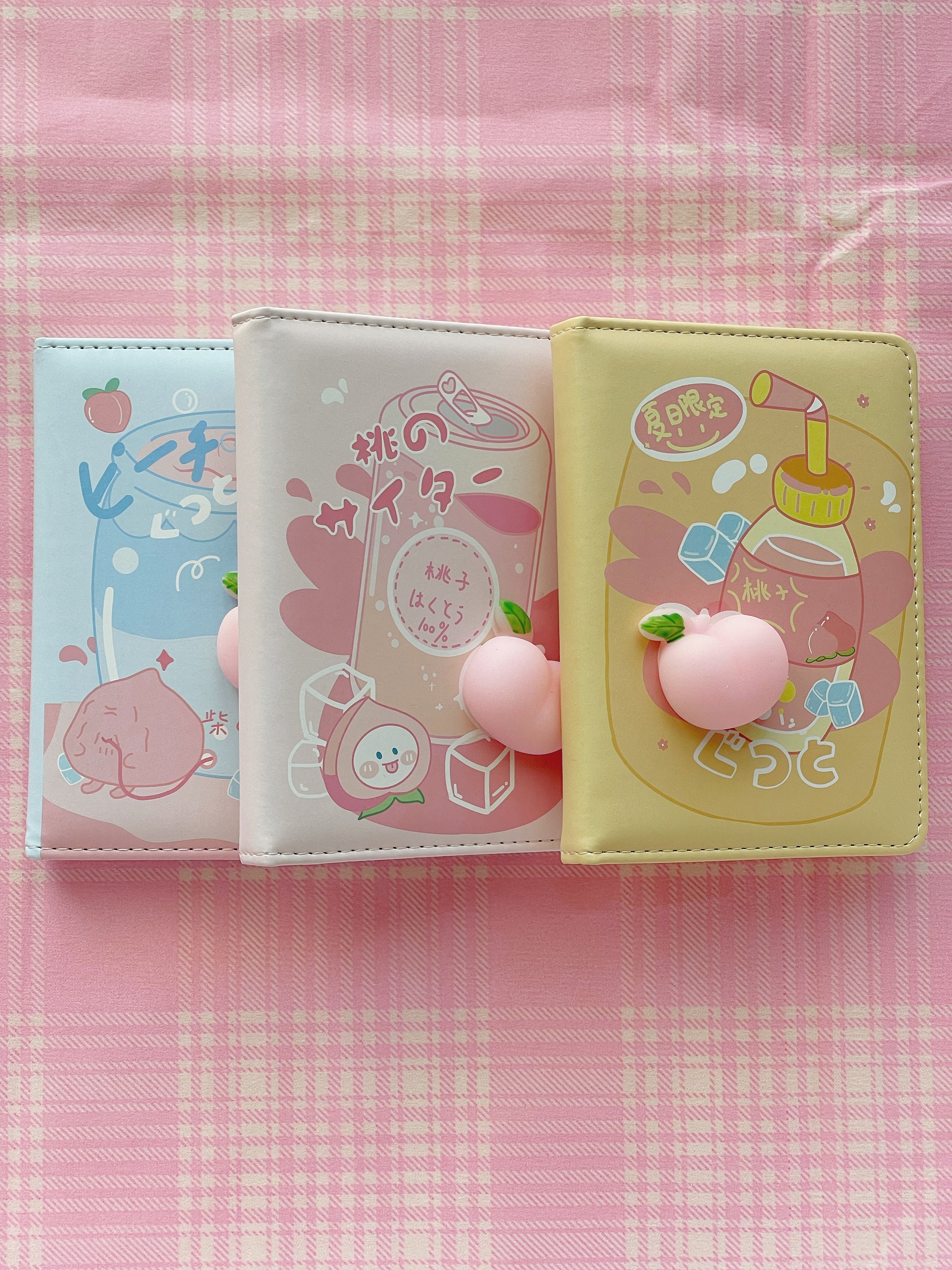 Cute Peach Notebook Decompression Silicone Peach Notebook - Etsy