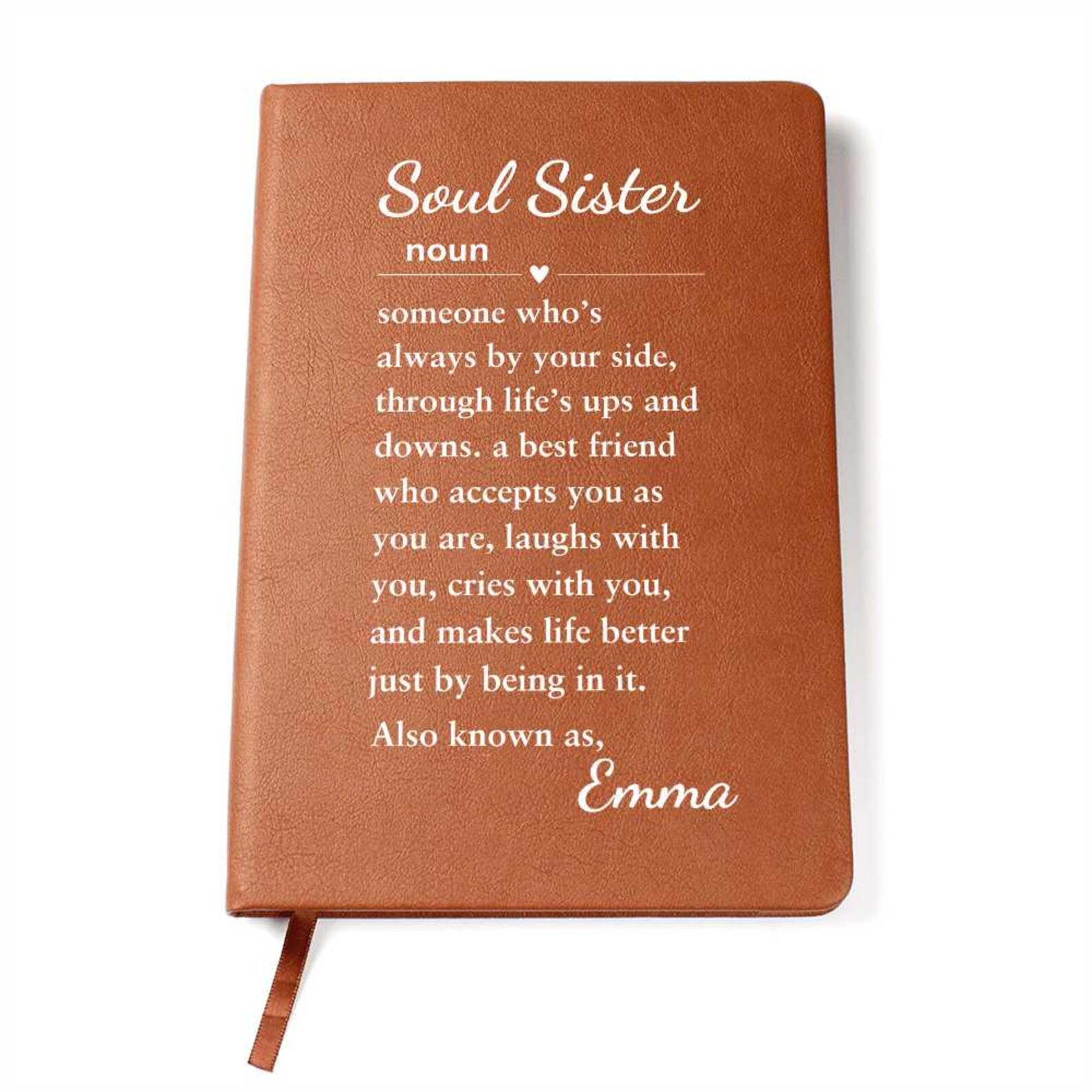 Custom Journal for Soul Sister, Best Gifts for Friends, Friend Birthday ...