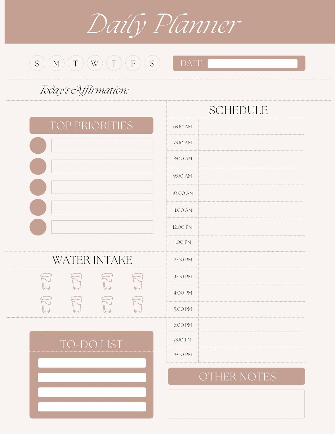 Schedule Planner - Etsy