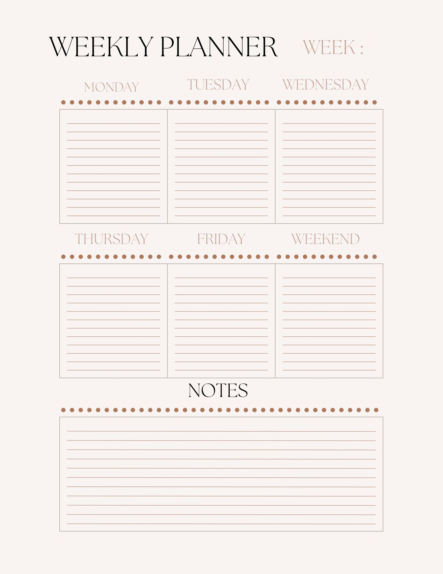 Schedule Planner - Etsy