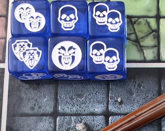 Power Dice - for Use With Heroquest - Set of 6 - Etsy