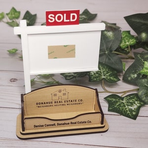 Real Estate Sign Business Card Holder - Etsy