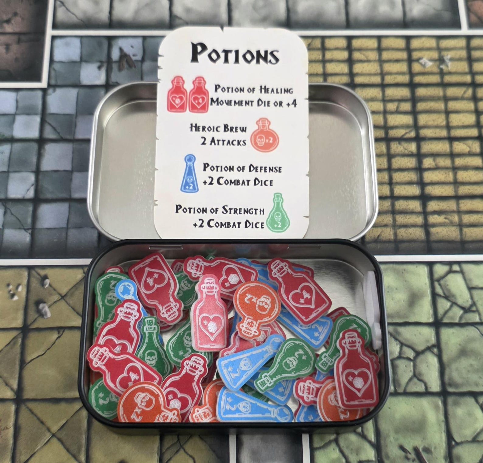 Potion Tokens - for Use With Heroquest - Set of 50 - Etsy
