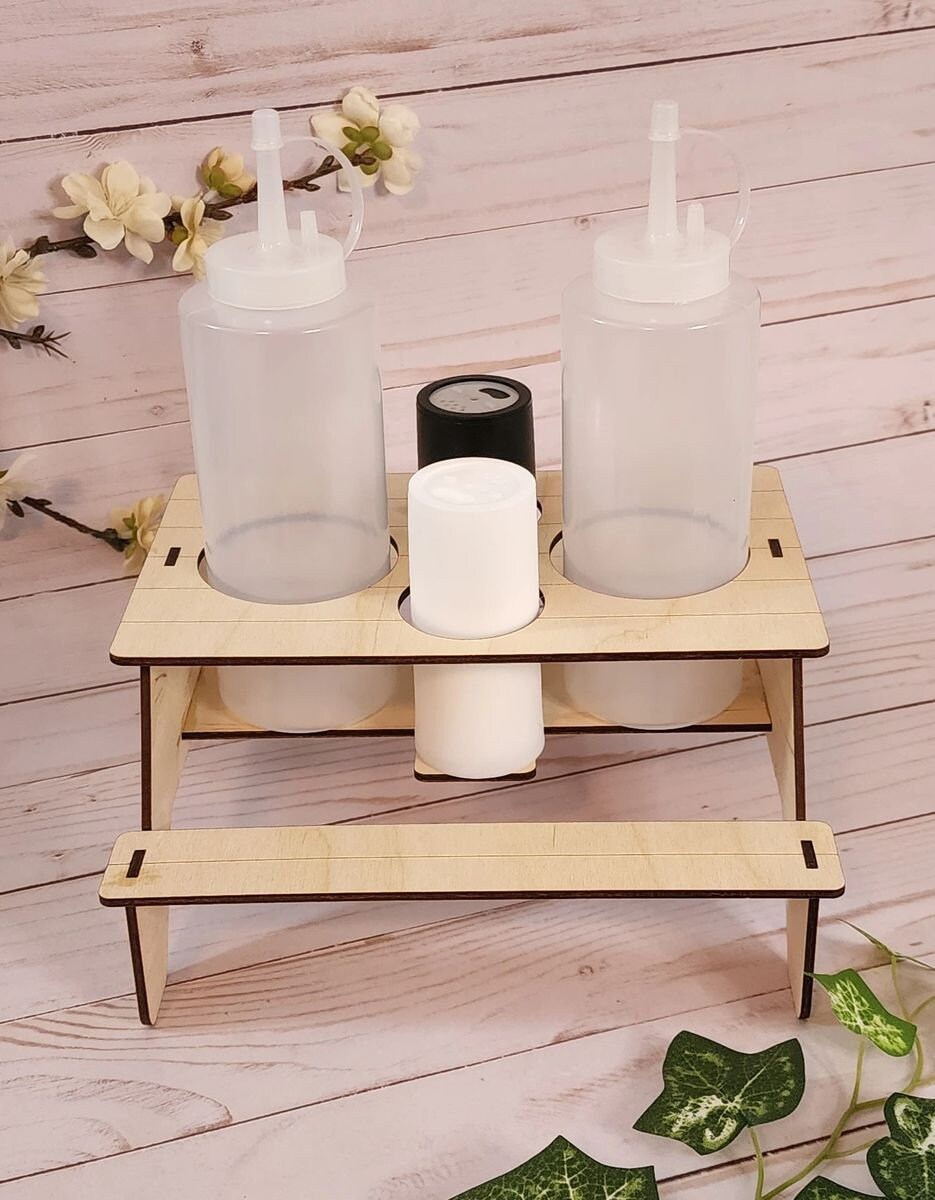 Wooden Picnic Table Condiment Caddy - Etsy