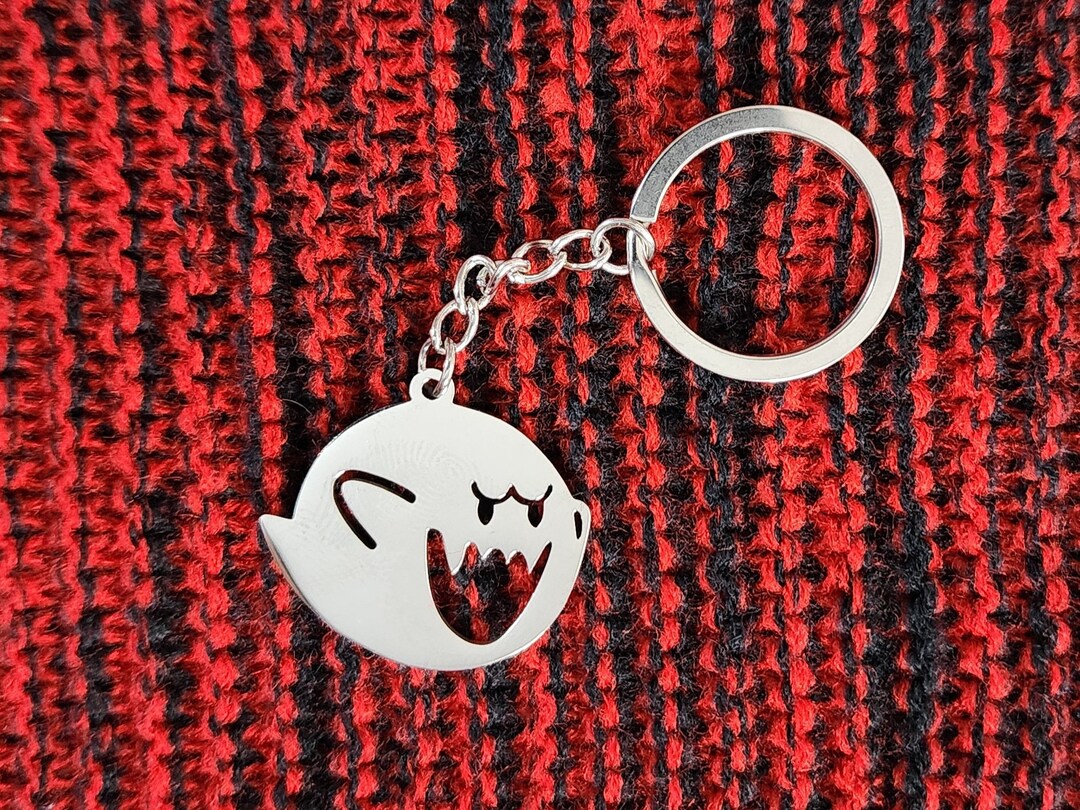 Boo Super Mario Cut Out Stainless Steel Keychain - Etsy