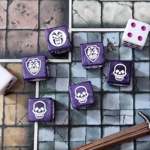 Combat Dice - for Use With Heroquest - Set of 8 - Specialty - Etsy